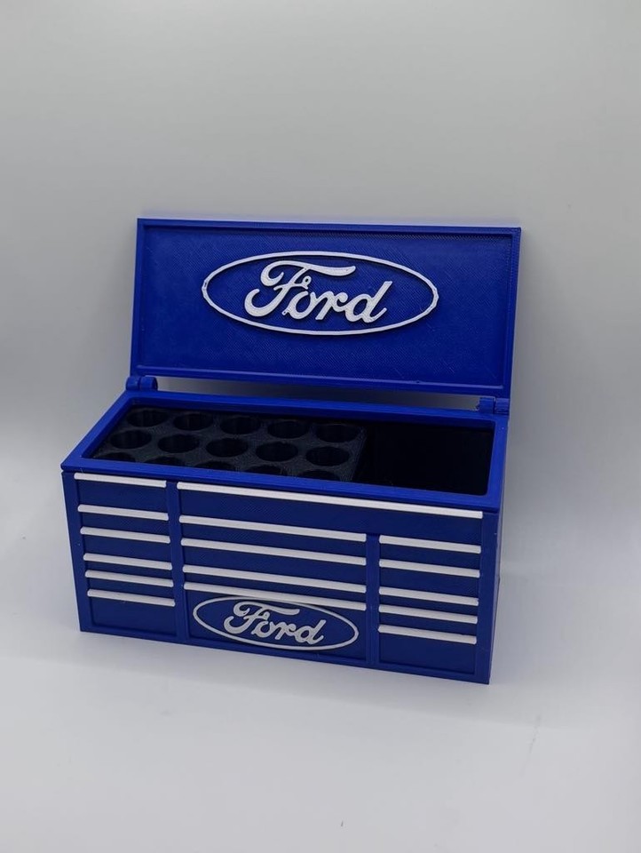 Ford Desk Organizer – Mini Toolbox Pen Holder | Office & Workshop Gift ...