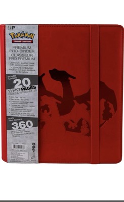 Pokémon Premium Ultra-Pro Binder Red Charizard Binder Holds Up To 360 ...