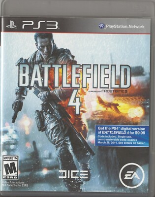Battlefield 4 PLAYSTATION 3 (PS3) Action / Adventure Video Game ...