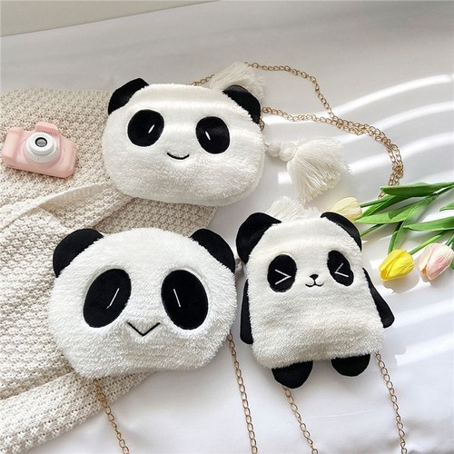 Cute Plush Panda Bags Women Girls Shoulder Bag Crossbody Messenger Bag ...