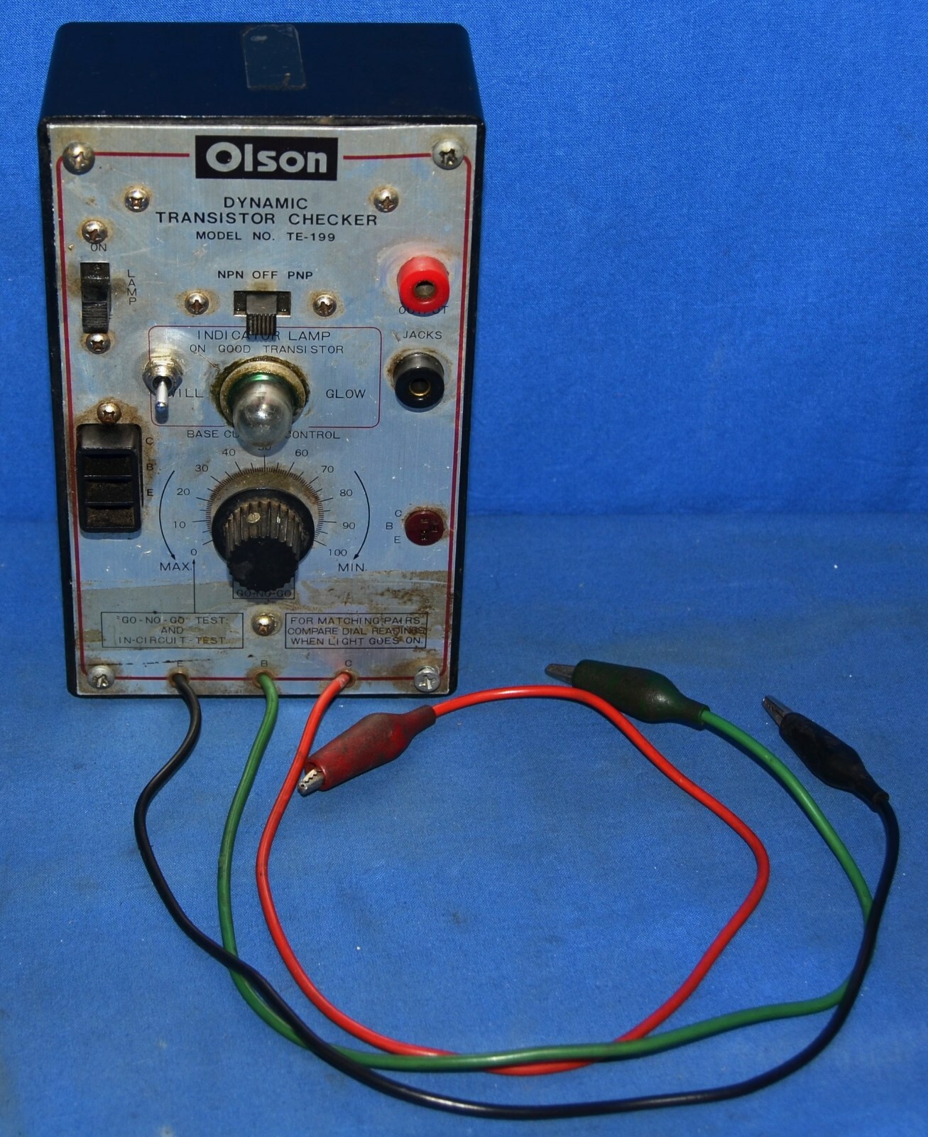 OLSON TE-199 DYNAMIC TRANSISTOR CHECKER | eBay