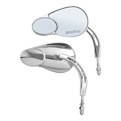 8mm Split Vision Mirrors Fit For Harley Touring Electra Street Road ...