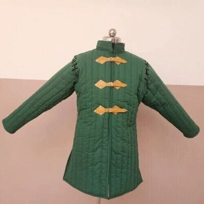 Medieval Padded knight armor Jacket Cotton Thick padded Gambeson ...