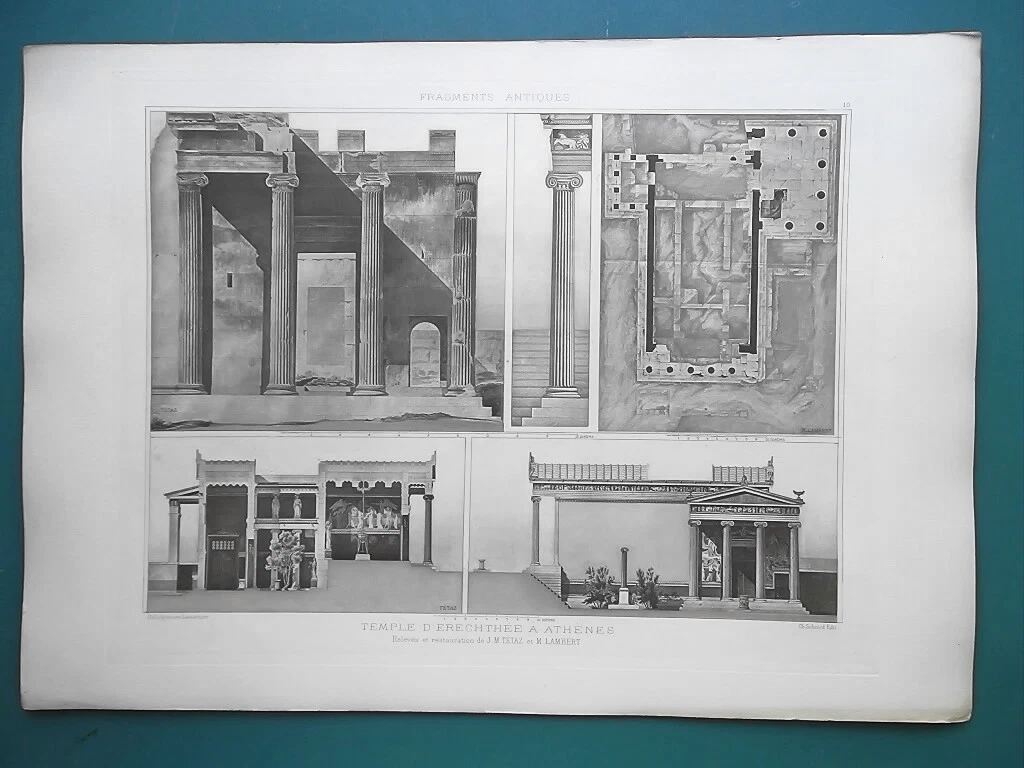 Plan Of The Erechtheion