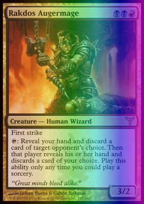 MTG Magic the Gathering Rakdos Augermage (127/190) Dissension MP FOIL ...