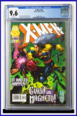 X-Men #58 CGC Graded 9.6 Marvel November 1996 White Pages Comic Book ...