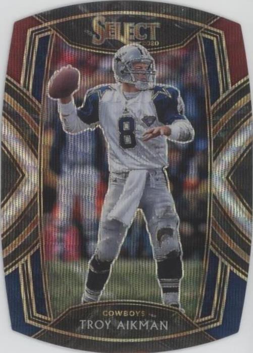 2020 Panini Select - Club Level Troy Aikman #227 Tri-Color Prizm Die ...