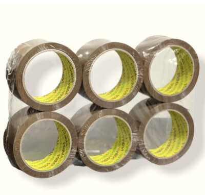 Prima Brown Tape 6 Roll Or 36 Piece Carton Box Size 66MM x 48M Parcel ...