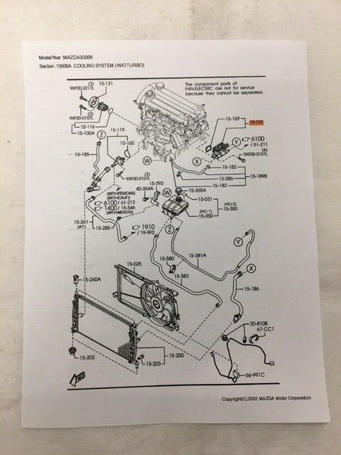 2006 - 2013 Mazda 3 water outlet oem new oem!!!! | eBay