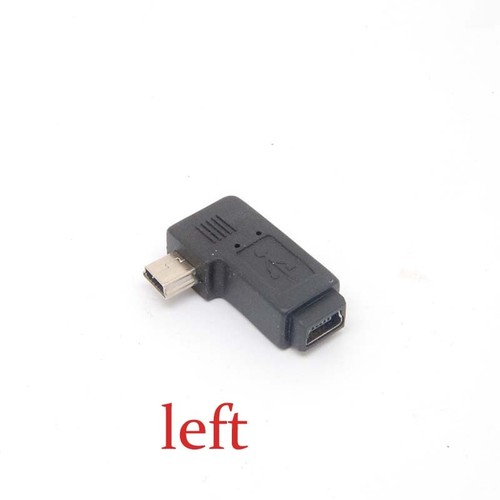 premium Mini USB Male left/right-Angle to Mini USB Female adapter ...