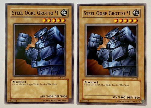 Yugioh Steel Ogre Grotto 1 Legend of Blue Eyes Unlimited Common TCG ...