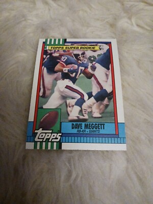 1990 Topps SUPER ROOKIE Dave Meggett #49 | eBay