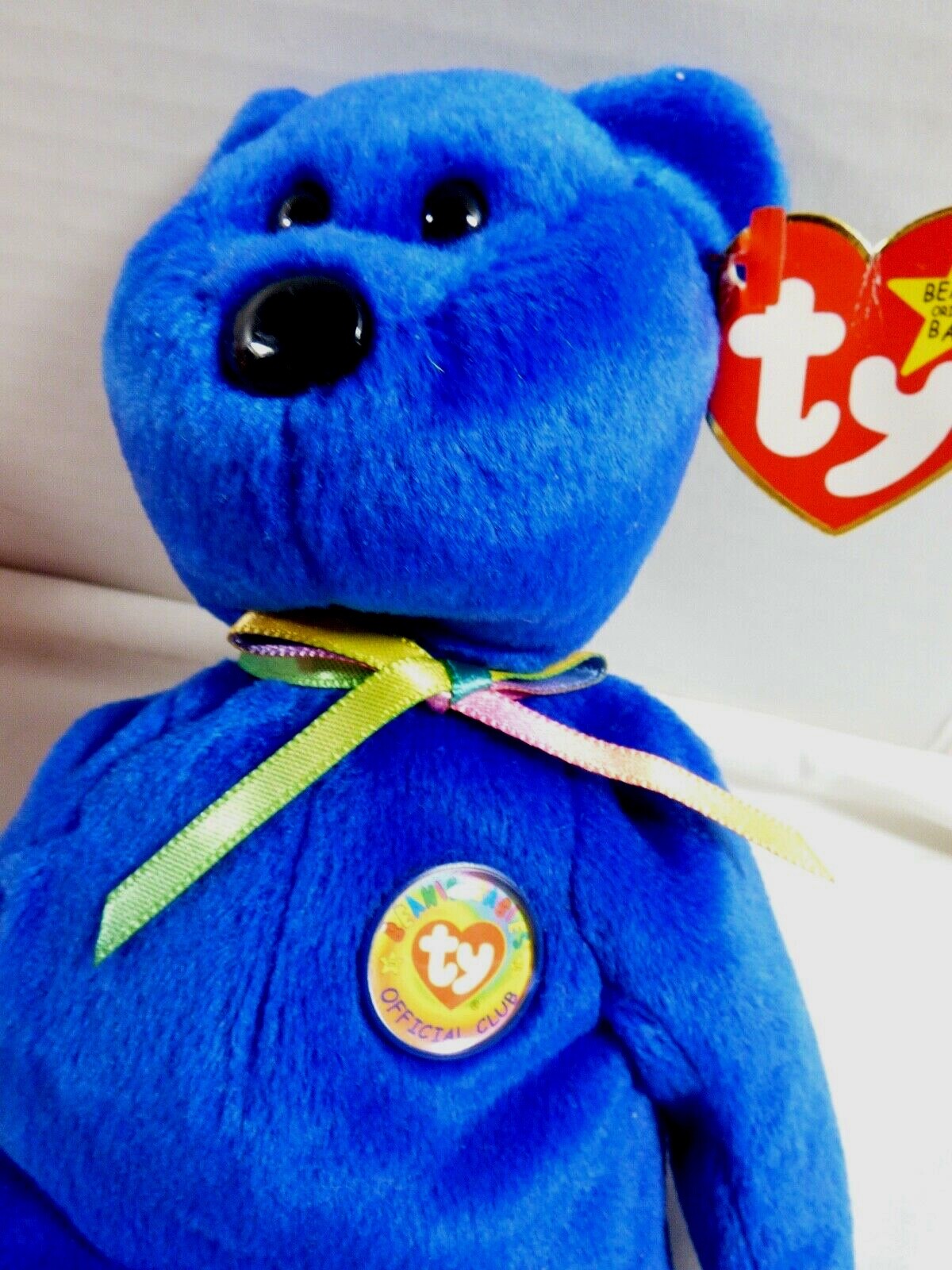 1998 TY BEANIE BABY BLUE CLUBBY BEAR | eBay