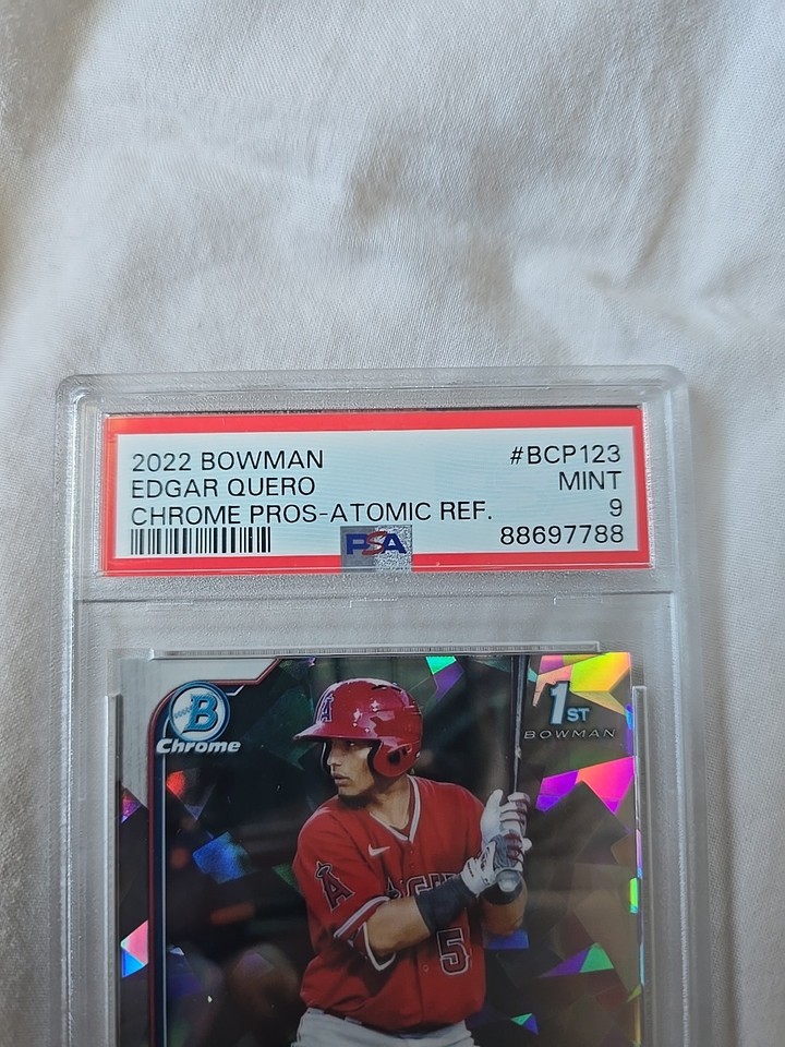 2022 Bowman Chrome Prospects Edgar Quero #BCP-123 Atomic Refractor (RC ...