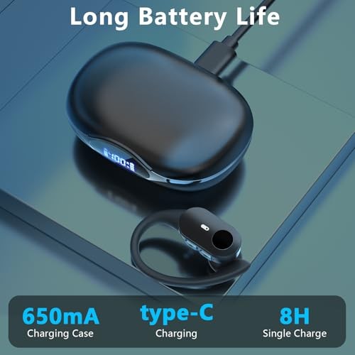 Wireless Earbuds Bluetooth Headphones, 80H Battery with Charging Case ...
