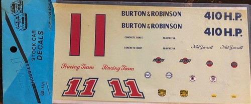 JNJ 88-141 1/24 11 Ned Jarrett Burton Robinson Stock Car Waterslide ...