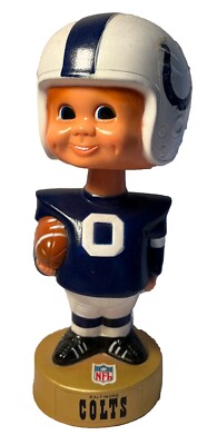 Vintage 1975 Indianapolis Colts Sports Specialties NFL Bobble Head Doll ...