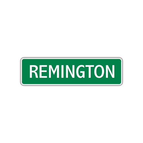 Remington Girls Name Letter Printed Label Art Decor Novelty Aluminum ...