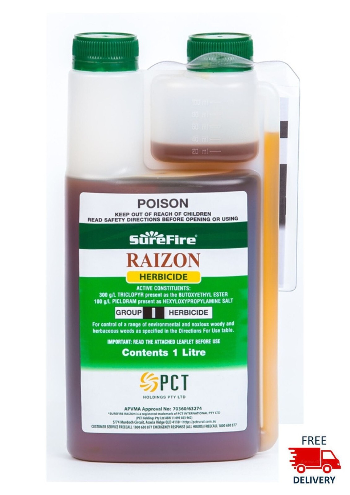 Raizon Herbicide Kills Blackberry, Lantana and Woody Weeds Equiv Grazon ...
