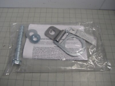 Rotating D-Ring Anchor w/ Concrete Screw 130-310lbs 7451A Capacity NEW ...