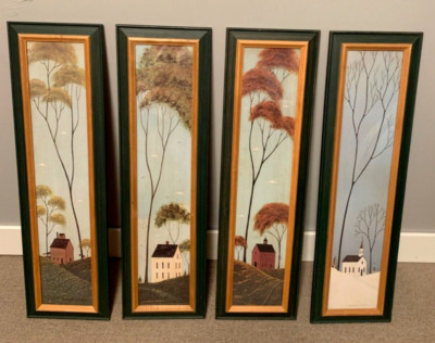 *Warren Kimble~Four Seasons~Winter Spring Summer Fall~Framed Prints~Set ...