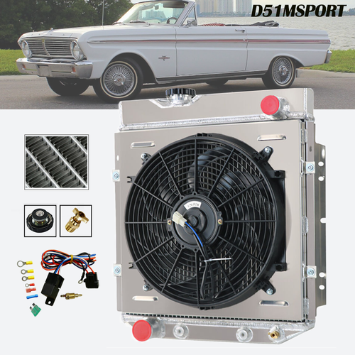 3 Row Radiator Shroud Fan For Ford Falcon Comet 302 351 390 428 429 V8 ...