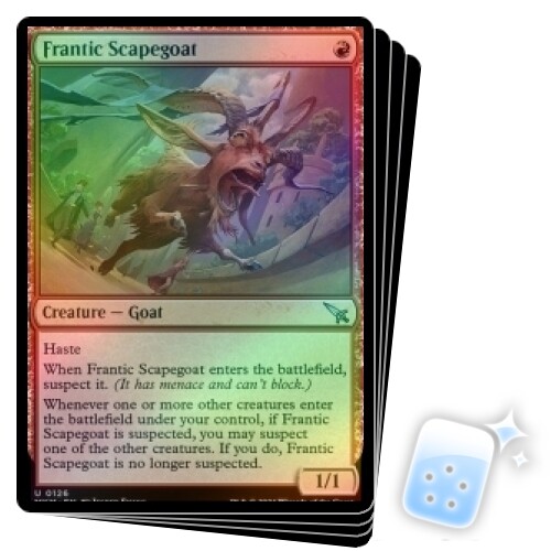 FOIL FRANTIC SCAPEGOAT X4 Murders At Karlov Manor MKM Magic MTG MINT ...