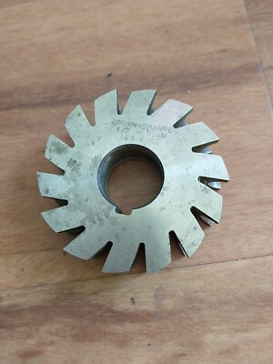 3" Brown & Sharpe HSS Radius 1/2" .183 Rake Milling Cutter 1" Bore. USA ...