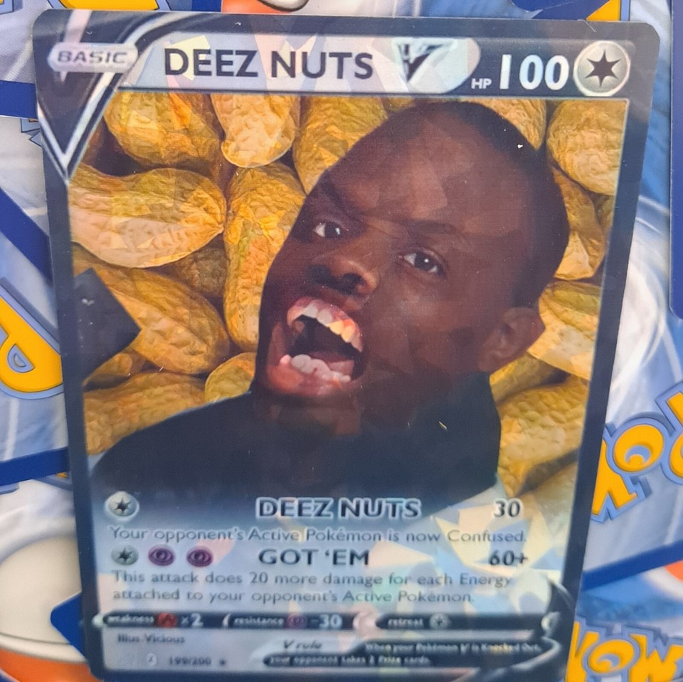 Deez Nuts (Meme) Pokemon Card | eBay