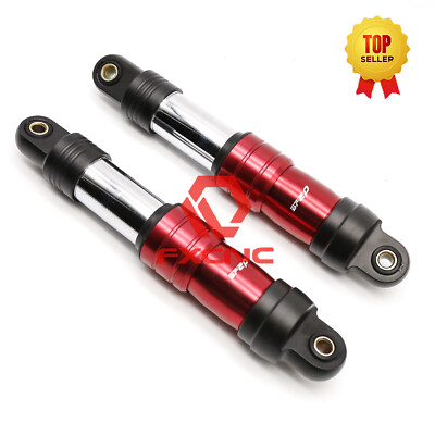 FXCNC CNC 220MM Motorcycle Rear Shock Absorber Suspension Universal Red ...