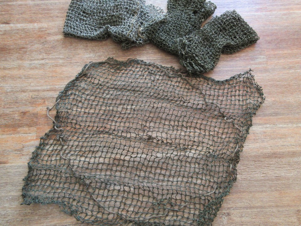 Original WWII US Army M1 Camouflage Helmet Net M1944 Steel Helmet Net ...