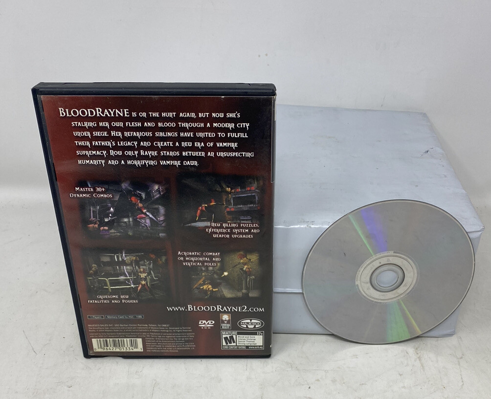 BloodRayne 2, Bloodrayne PlayStation 2 PS2 Game & Case Authentic Tested ...