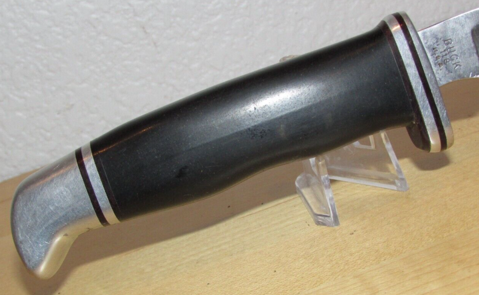 Vintage Buck 118 Fixed Blade Hunting Knife w/ Original Leather Sheath ...