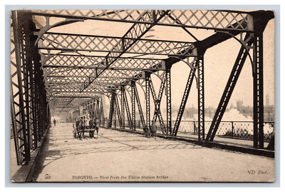 Union Station Bridge, Horse & Wagon, Toronto Ontario Canada Postcard | eBay