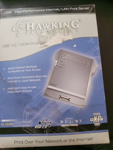 Hawking Technology Parallel 10/100M Print Server Model HPS1U | eBay