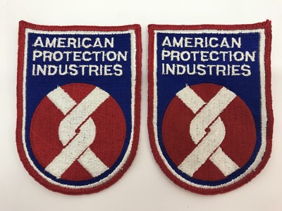 2 American Protection Industries Inc Security Uniform Patches 4.75 x 3. ...