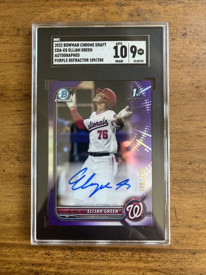 (8) Lot Bowman Chrome Autograph Slab Lot (PSA & SGC) 6 10's | eBay