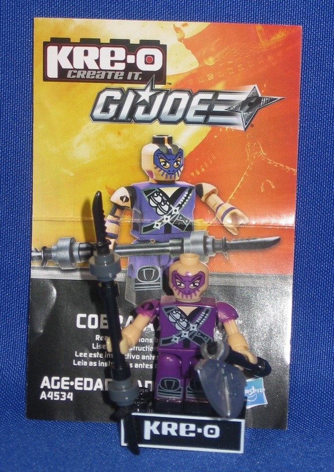 GI Joe Cobra Dice Kreo Mini Figure 2012 Series 1 Complete Hasbro Lego ...