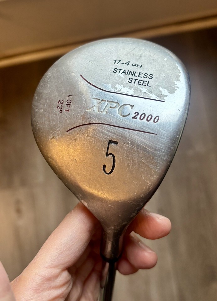 Set Of 3 Vintage Golf Clubs Hippo Hex 2UT, XPC 2000 5, Lamkin | eBay