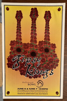 Gipsy Kings Concert Poster Hollywood Bowl | eBay