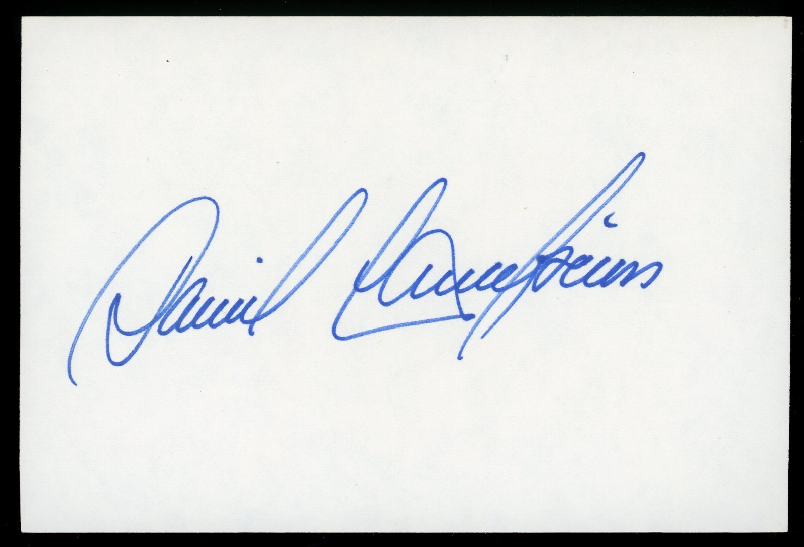 DAVE CONCEPCION Signed 4X6 Index Card autograph AUTO Reds World Series ...