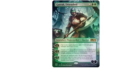 Garruk Unleashed Full Art Foil + 10 Random Rares MTG Magic the ...