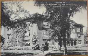 Mt. Pleasant, MI 1950 Postcard: Michigan College of Education - Grawn ...