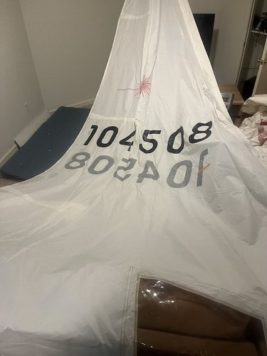 Used Class Legal Laser Sail Used 104508 (Luff: 16' Leech: 18' Foot: 8 ...