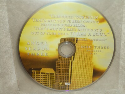 ANGEL Season 3 DISC 3 DVD REPLACEMENT only - 3rd third season three | eBay