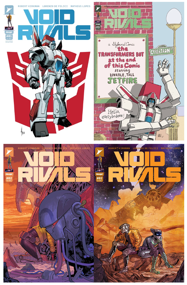 Void Rivals #1 2nd Prints & #2 Cover A B Set LOT Transformers JETFIRE ...
