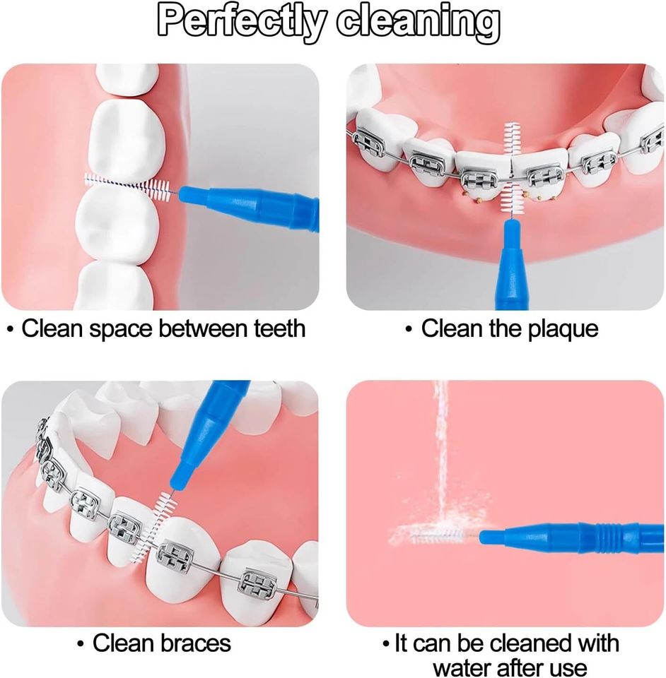 Dental Orthodontic Interdental Brush Floss Sticks Tooth Floss Teeth ...