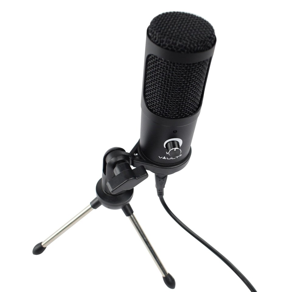 Vault U750 USB Condenser Podcast Microphone with Tripod Stand | eBay