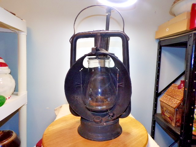 Vintage NYC RR Inspector's Kerosene Lantern Star Head Light & Lantern ...