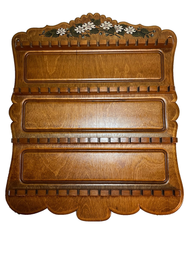 MCM Vintage Wooden 64 count Display Rack for Collectible Teaspoons ...